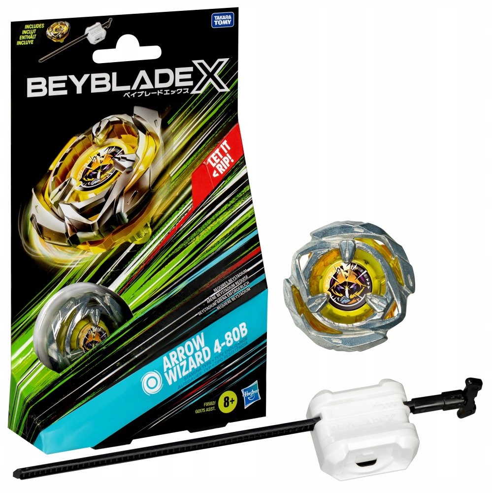 BEYBLADE X Arrow Wizard 4-80B Zestaw startowy F9582 (5010996257116 ...