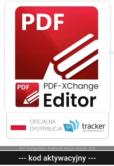 Tracker Software PDF-XChange Editor 5 stanowisk 5 PC / licencja wieczysta ESD - Sklep, Opinie ...