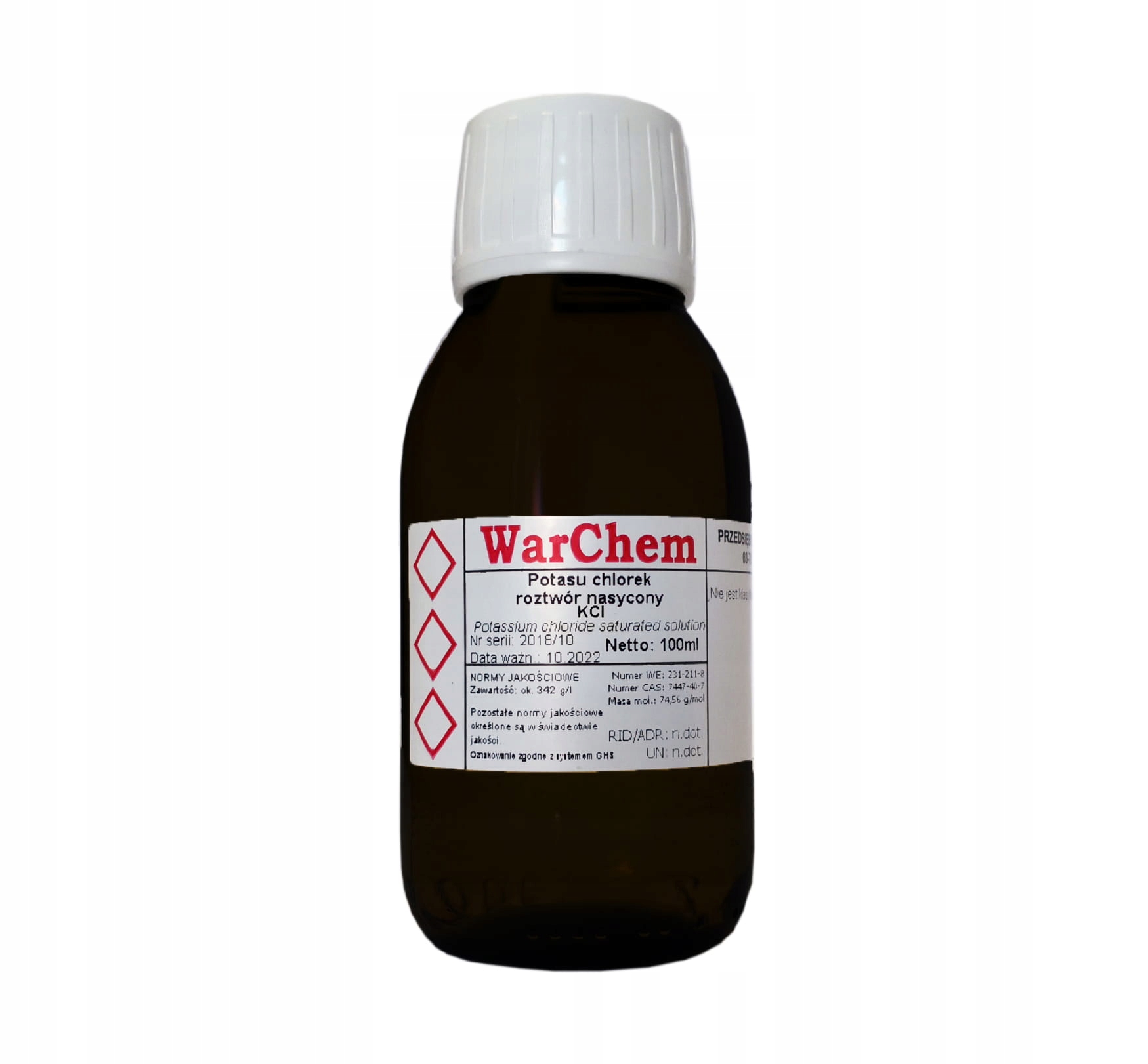 POTASU CHLOREK roztwór nasycony Warchem 100 ml (5907729316373) • Cena ...