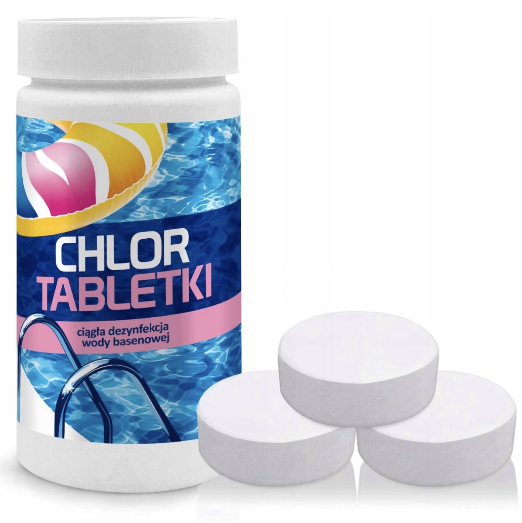 Chlor Duże Tabletki Chlorowe Stabilizowane do Basenu Jacuzzi 200g 1kg ...