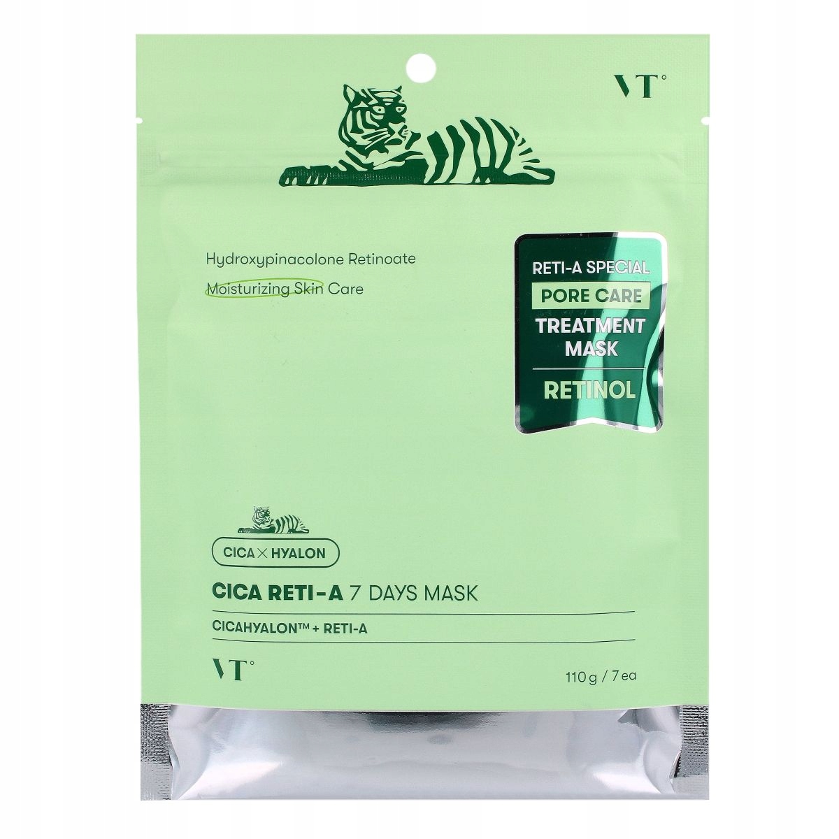 VT CICA RETI-A 7 DAYS MASK - zestaw masek z retinolem (8809695678288 ...