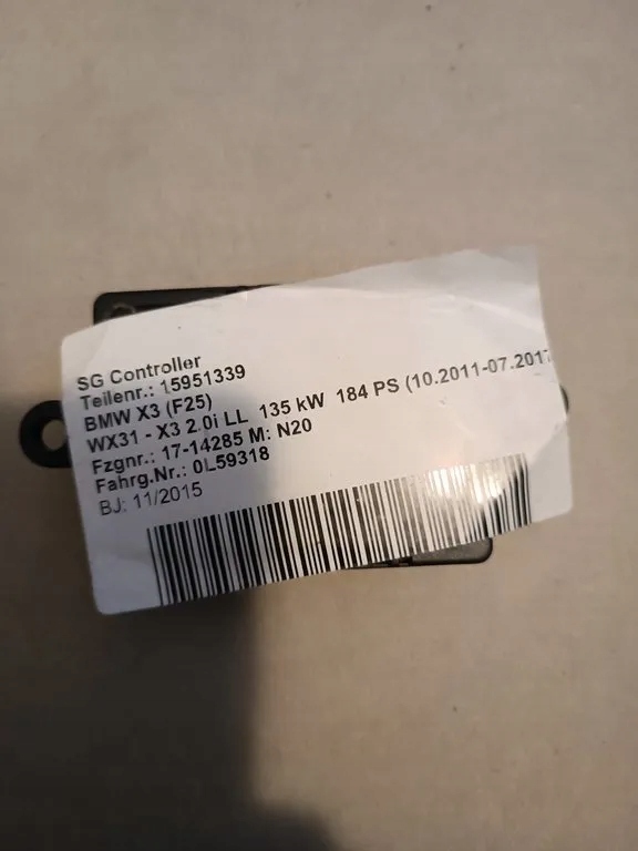 BMW X3 F25 STEROWNIK KONTROLERA za 200.00PLN z Radzymin - Allegro ...