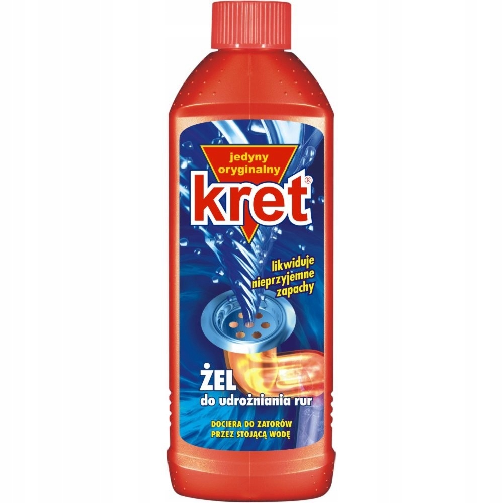 Kret do udrażniania rur żel 500ml 12551285121 - Allegro.pl