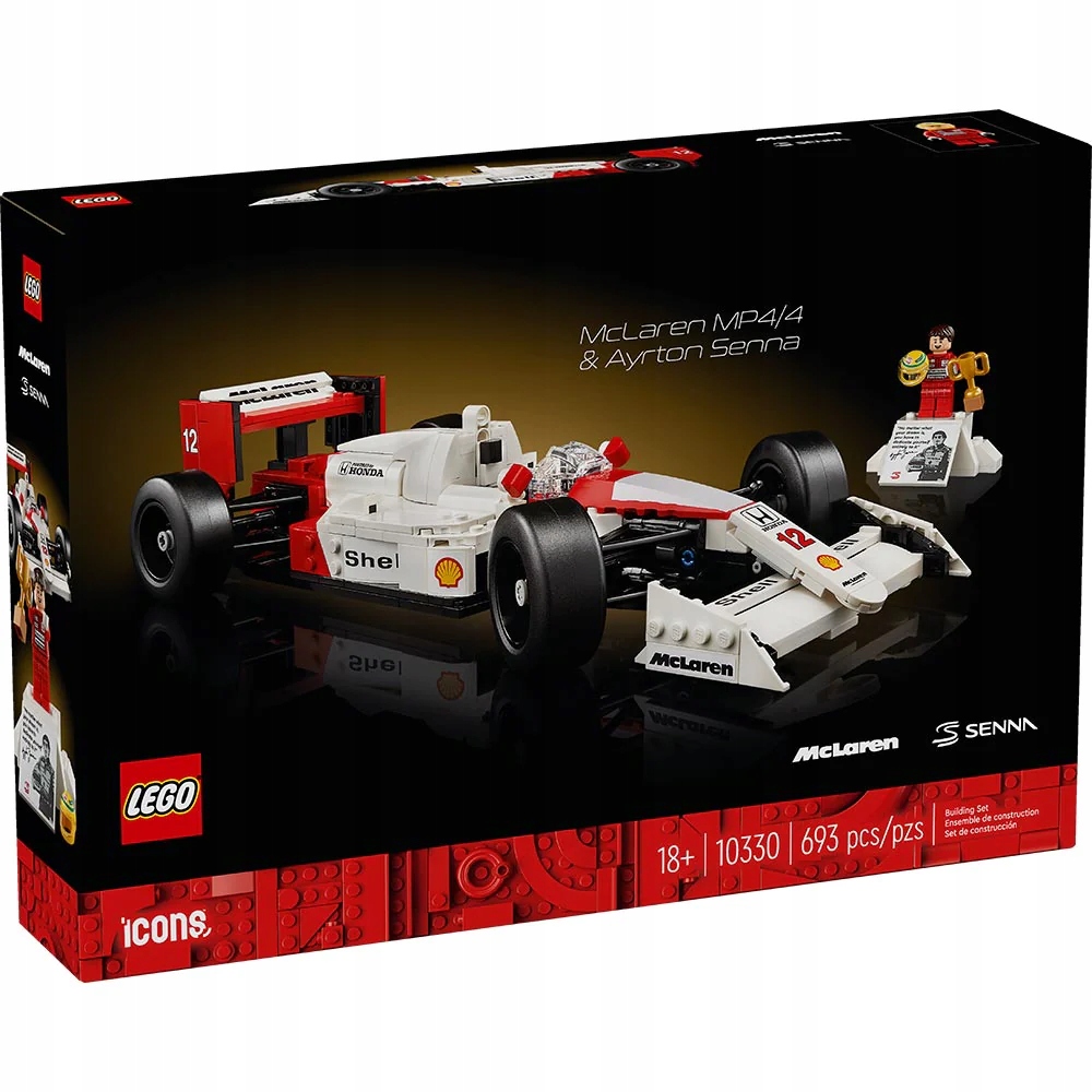 LEGO ICONS 10330 MCLAREN F1 MP4/4 I AYRTON SENNA 15113012728 - Allegro.pl