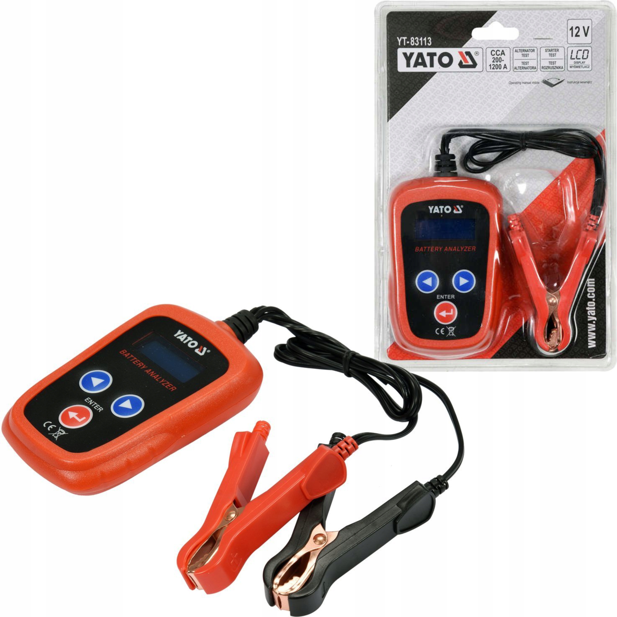Yato Elektroniczny tester akumulatorów YT-83113 5906083057854 za 88 ...