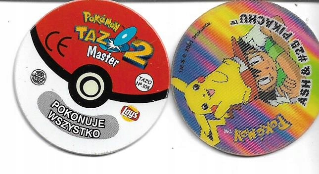 POKEMON TAZO 2 ASH & PIKACHU LAYS • Opinie - Allegro