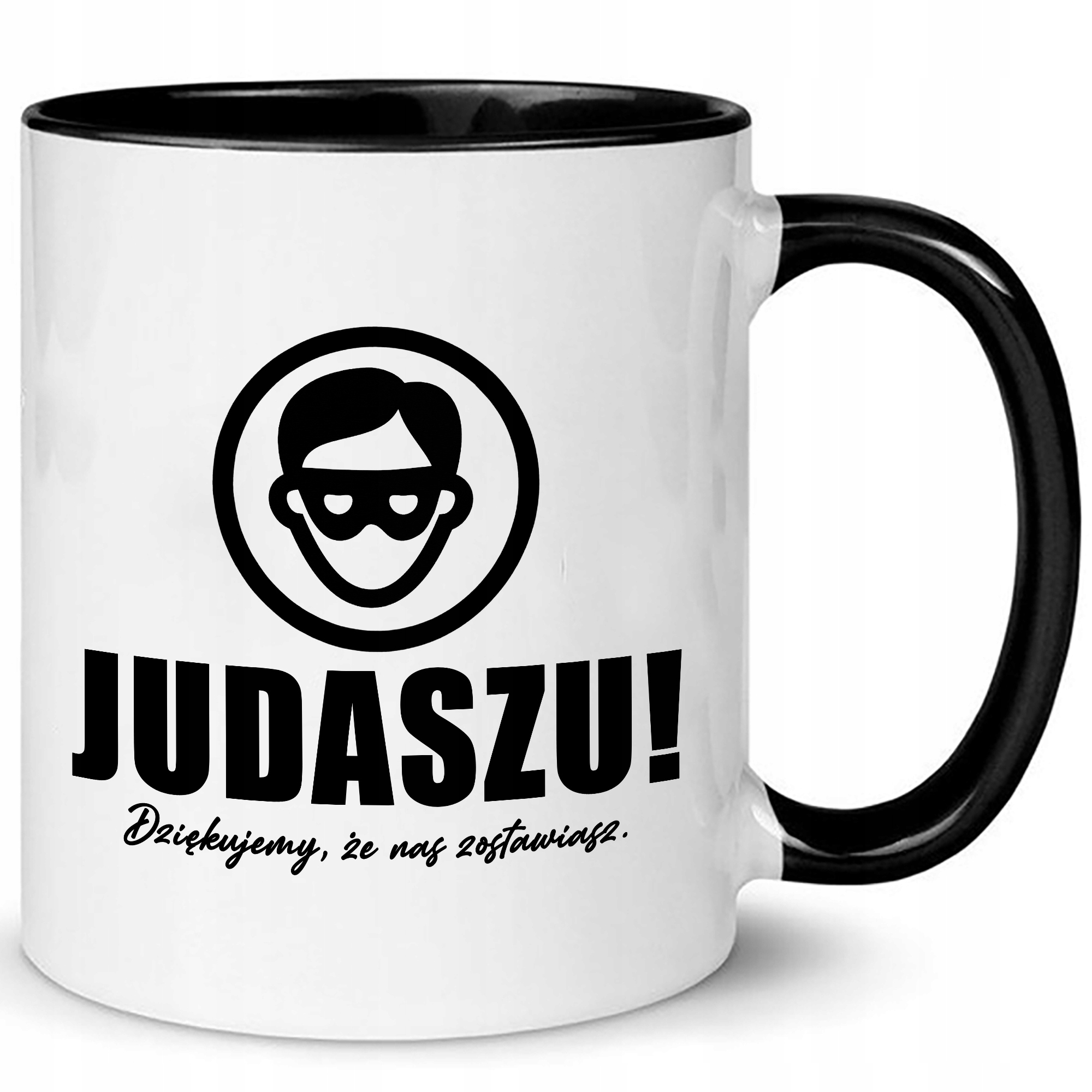 KUBEK NA POŻEGNANIE KOLEGI Z PRACY PREZENT 330 ML (KUBEK BIAŁY UCHO I WNĘTRZE CZARNY) • Cena ...