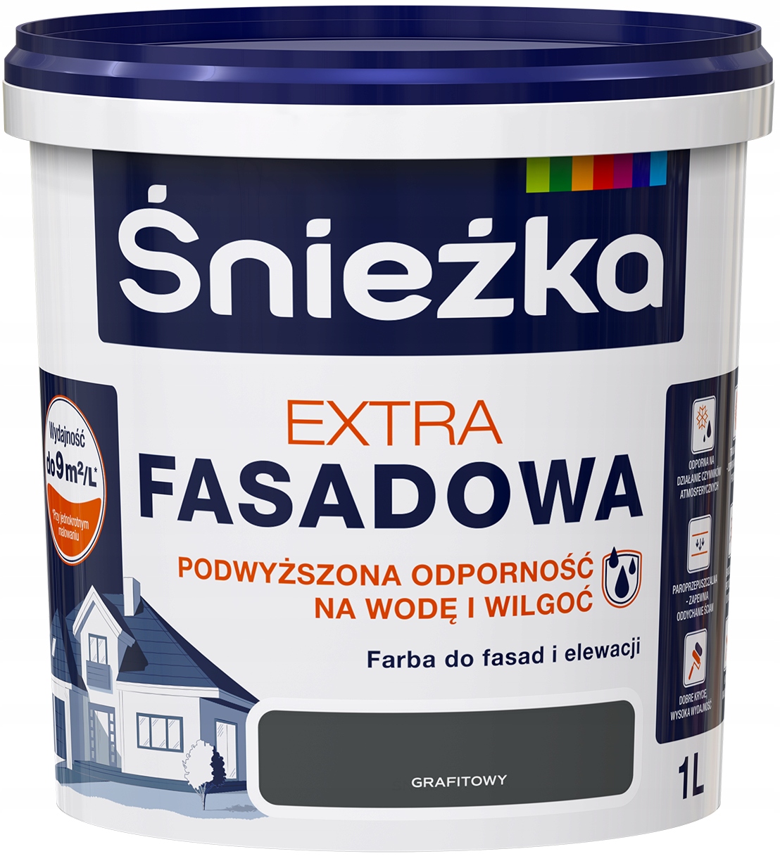 FARBA ŚNIEŻKA ExTRA FASADOWA GRAFITOWY 1L (Śnieżka) • Cena, Opinie ... FARBA ŚNIEŻKA ExTRA FASADOWA GRAFITOWY 1L (Śnieżka) • Cena, Opinie ...