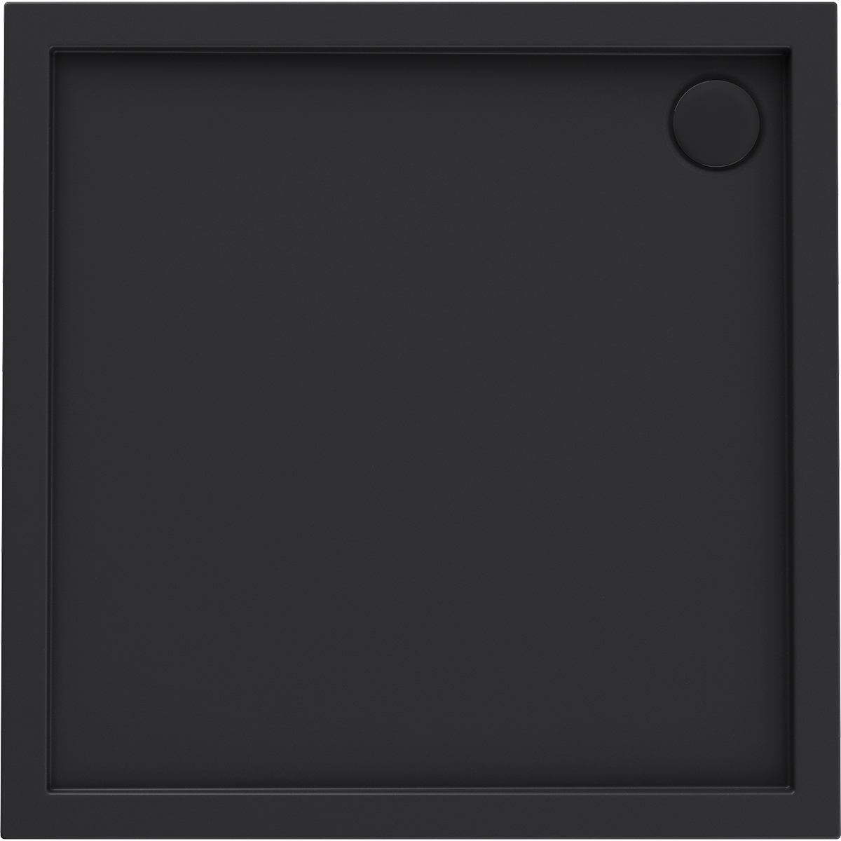 BRODZIK 90X90 CM CZARNY MAT KWADRATOWY OLTENS (5903003010845) • Cena ...