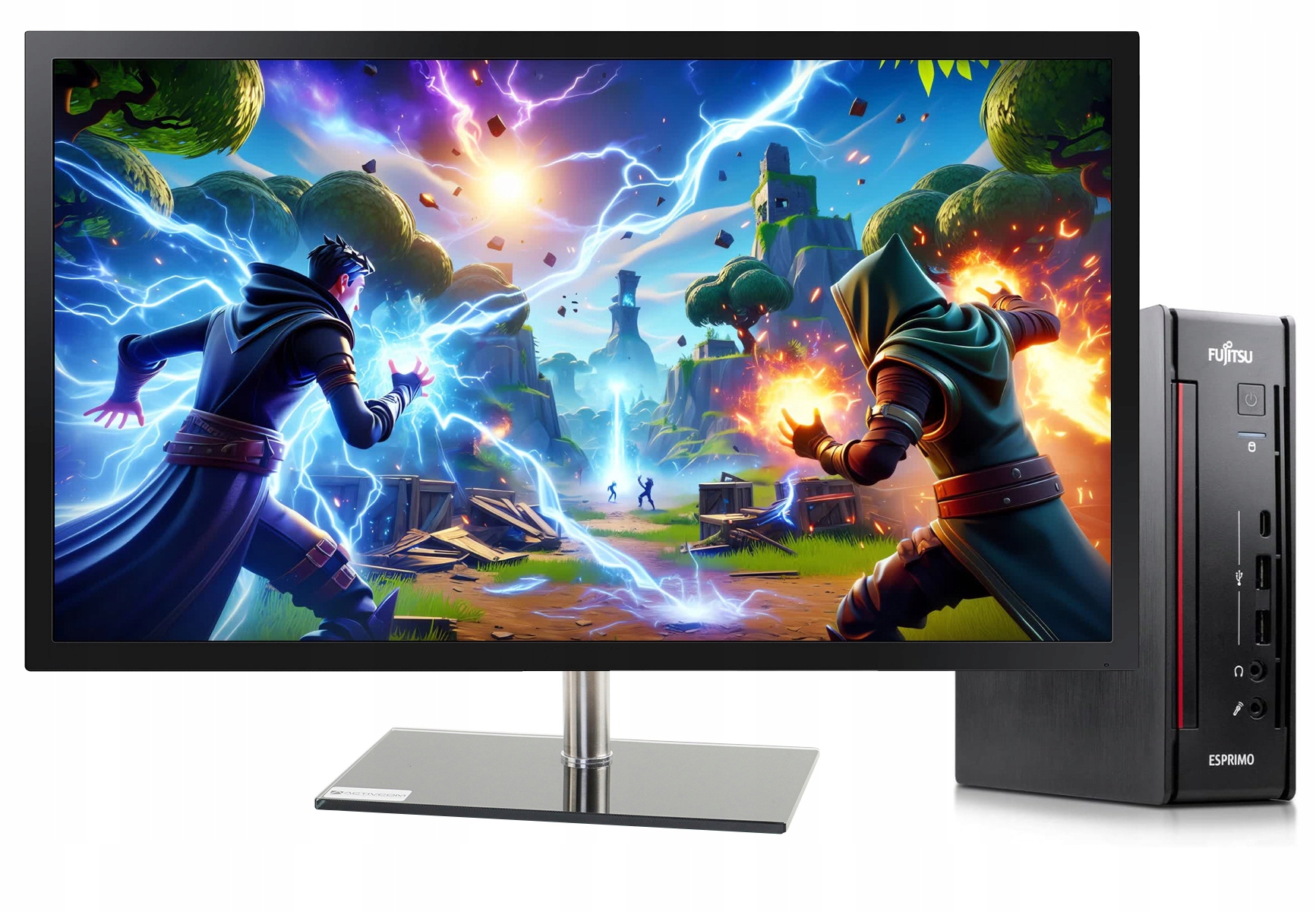 ZESTAW KOMPUTEROWY PC do GIER GAMINGOWY 4x3.5GHz 8/256GB SSD MONITOR ...