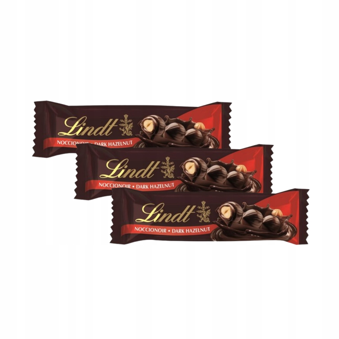 Lindt Baton gorzki orzechowy 35g x3 • Opinie - Allegro