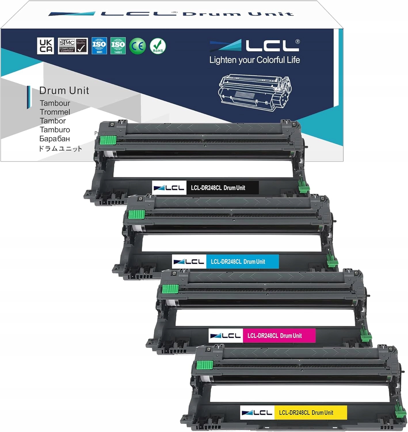 Buben LCL DR-248CL pro Brother HL/L/MFC/DCP, náhradní sada 4 ks za 3161 ...