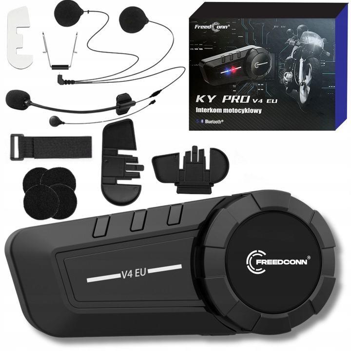 Interkom motocyklowy FreedConn KY-PRO czarny 5906630208227 za 269.00PLN ...