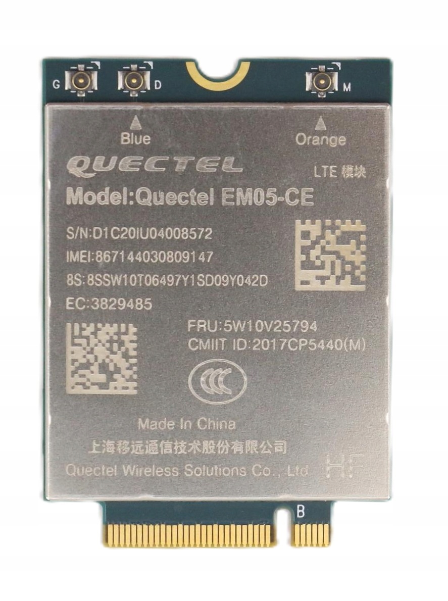 4G LTE modem Lenovo 5W10V25794 Thinkpad L13 L14 P14s T14 T14s gen3 P16 ...