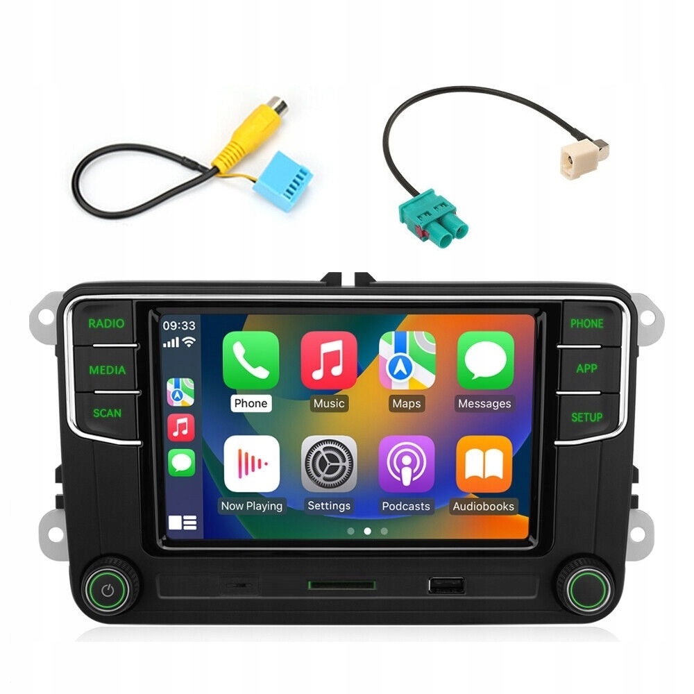 ŠKODA Rádio RCD360 RCD330 předzewodowe AndroidAuto CarPlay MirrorLink z ...