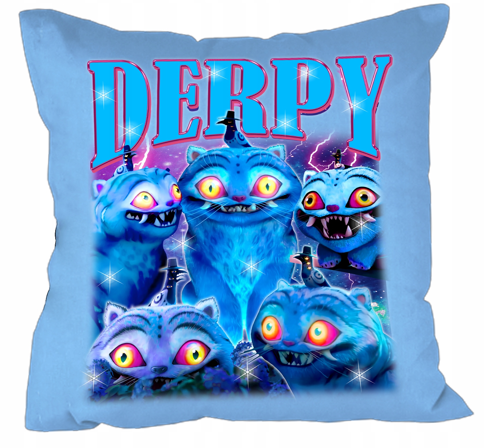 PODUSZKA NIEBIESKA - DERPY HUNTRIX KPOP DEMON HUNTERS PREZENT + IMIĘ ...