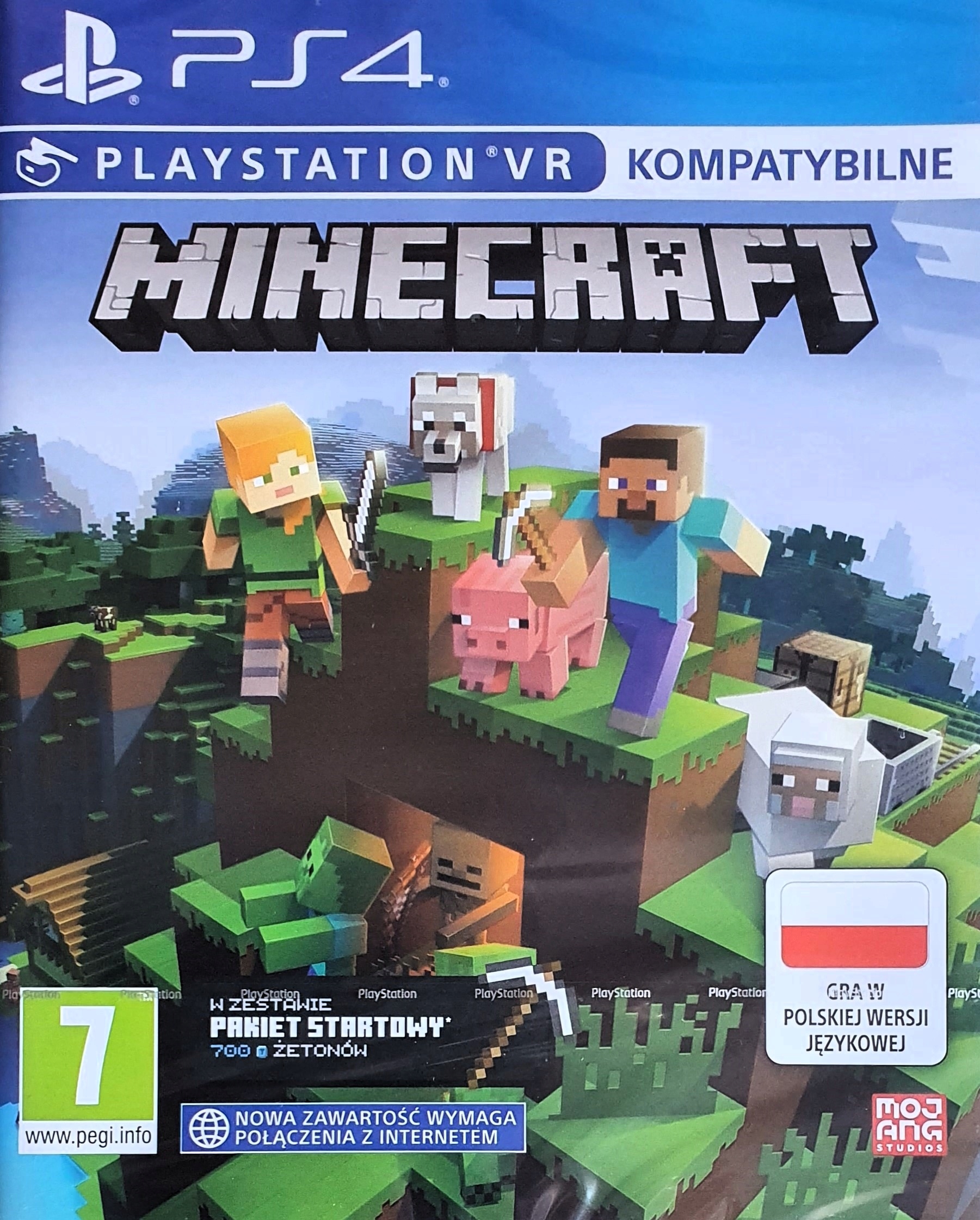 MINECRAFT BEDROCK EDITION STARTER PACK PL PLAYSTATION 4 PS5 NOWA ...