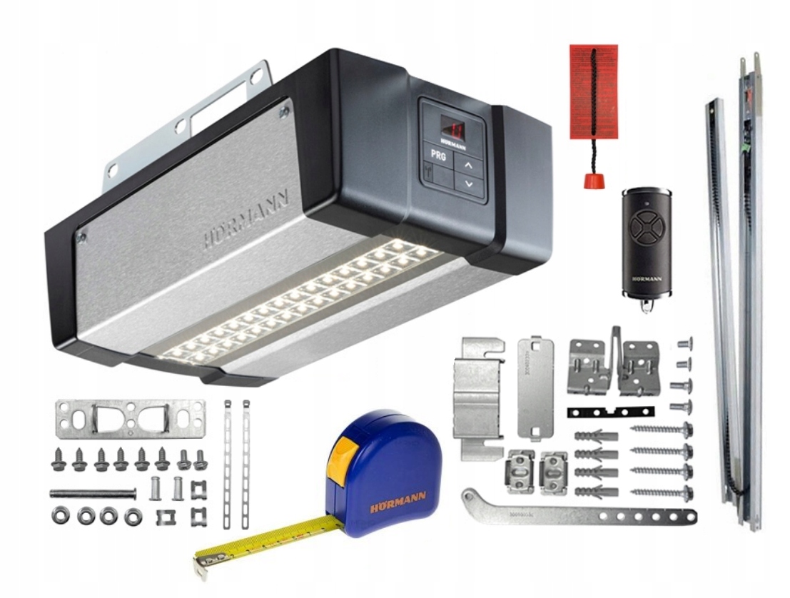NAPĘD do bramy garażowej HORMANN SupraMatic P4 z SZYNĄ K, PILOTEM I MIARĄ (4005954147173) • Cena ...