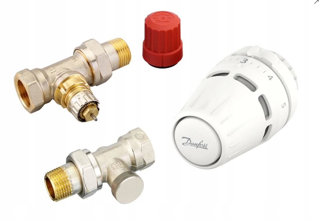 DANFOSS ZESTAW PROSTY Z GŁOWICĄ REGUS + ZAWÓR RA-N I ODCINAJĄCY RLV-S (015G5304) • Cena, Opinie ...