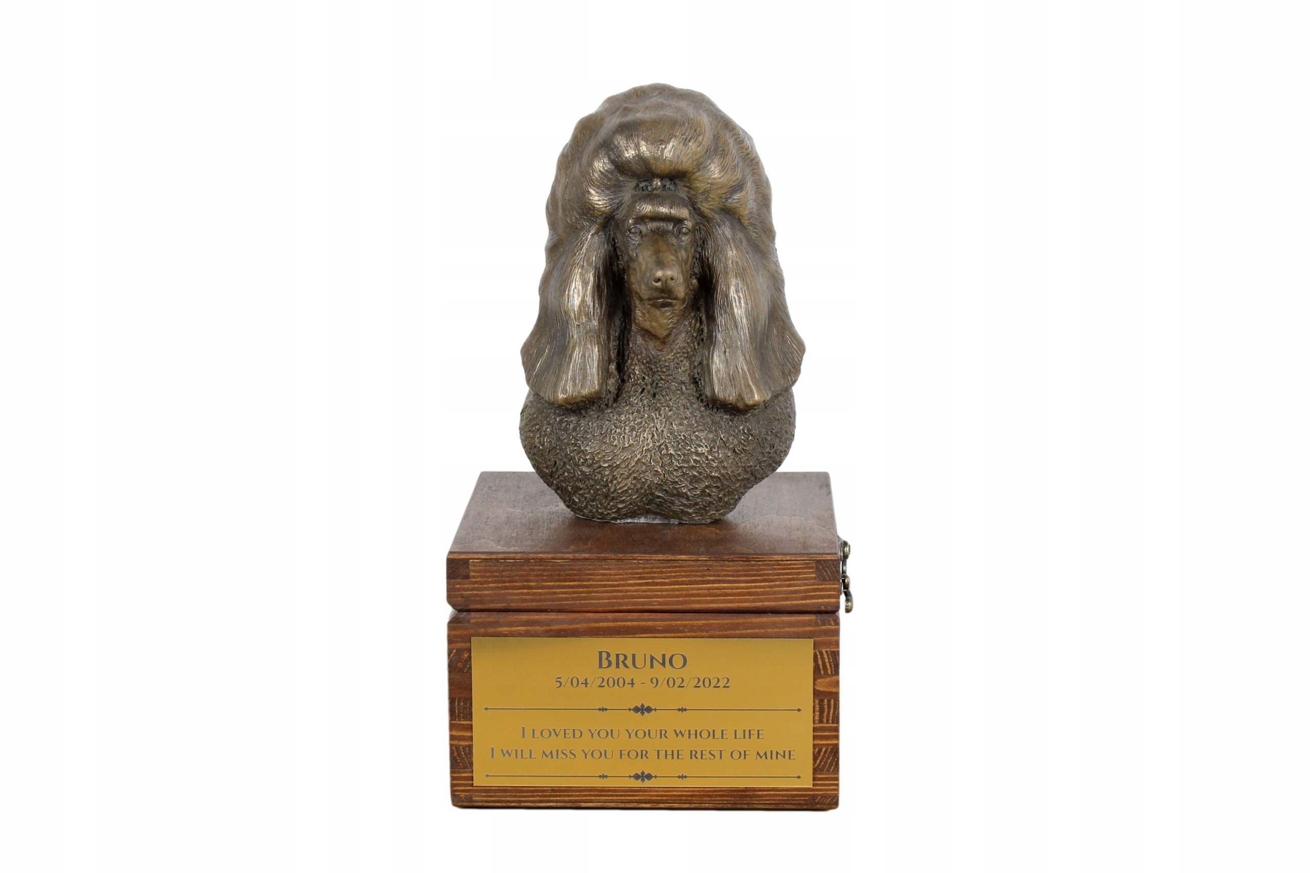 Pudel urna pre psa s bustou, soškou, farba bronzová, (5056739245101 ...