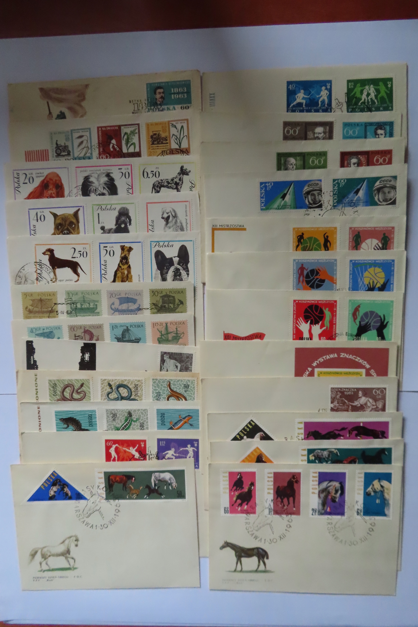 Zestaw FDC 1963r. kas. okol. F7894 • Cena, Opinie • Polska 17591403287 ...