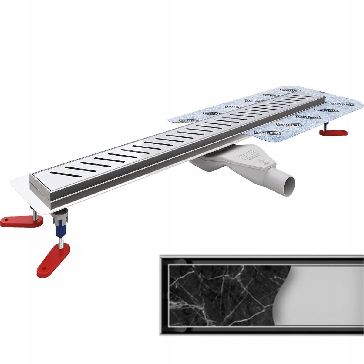 ODPŁYW LINIOWY 70 CM WIPER NEW PREMIUM FULL ZESTAW • Cena, Opinie ...