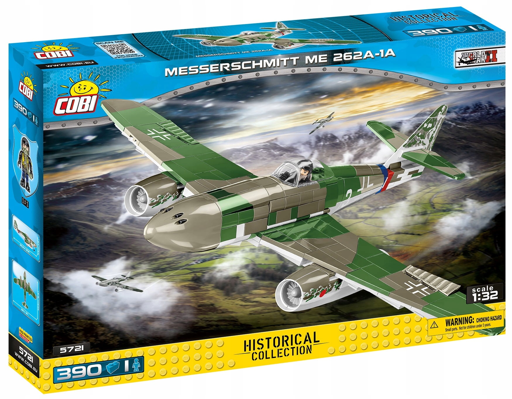 COBI-5721 Samolot Messerschmitt Me262 A1a 13549445076 - Allegro.pl