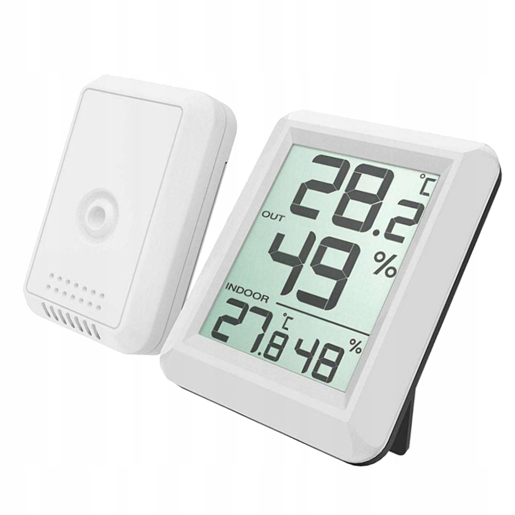 Cyfrowy termometr bezprzewodowy LCD, higrometr, mi (0791745126499) • Cena, Opinie • Termometry i ...