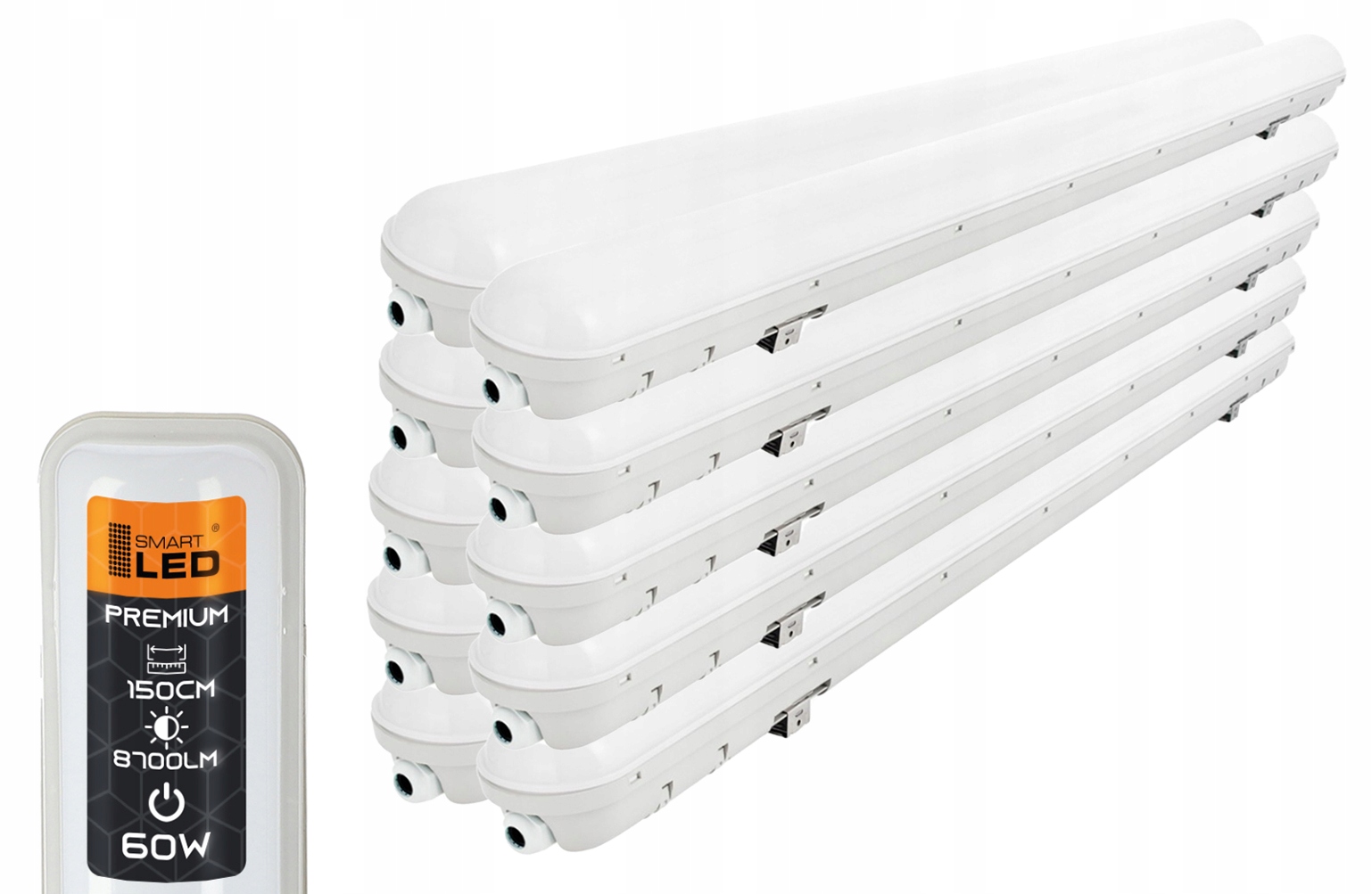 Lampa LED do garażu hermetyczna 8700lm premium 60W (5903707736003 ...