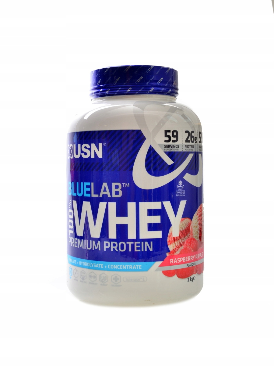 Protein směs bílkovin USN prášek 2000 g malinová příchuť - Allegro