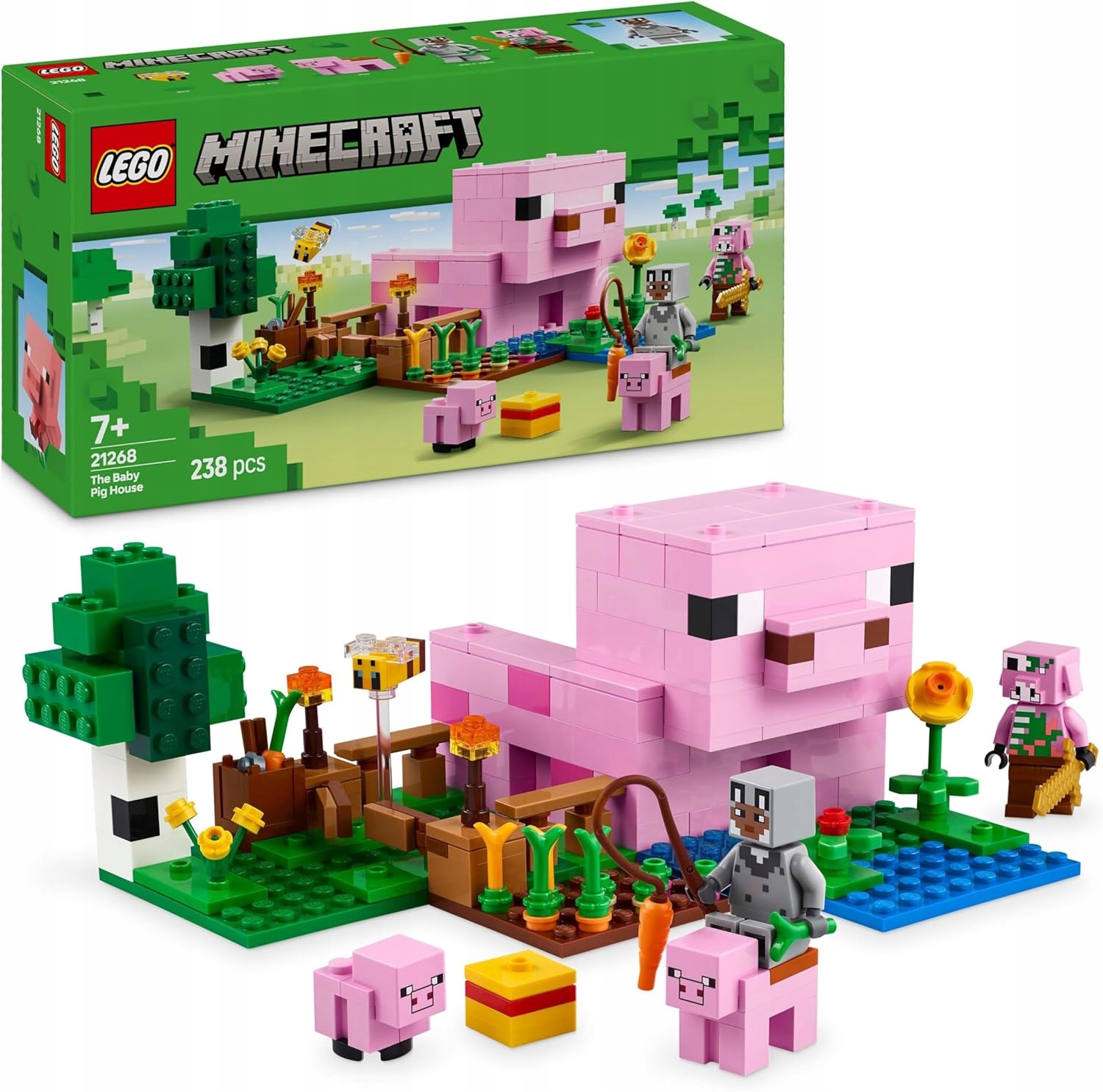 LEGO MINECRAFT 21268 Dom prosiaczka klocki figurki świnki zestaw z gry ...