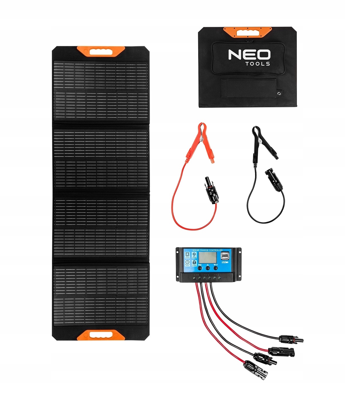 NEO PANEL SŁONECZNY PRZENOŚNY ŁADOWARKA SOLAR 140W - 5907558466195 ...