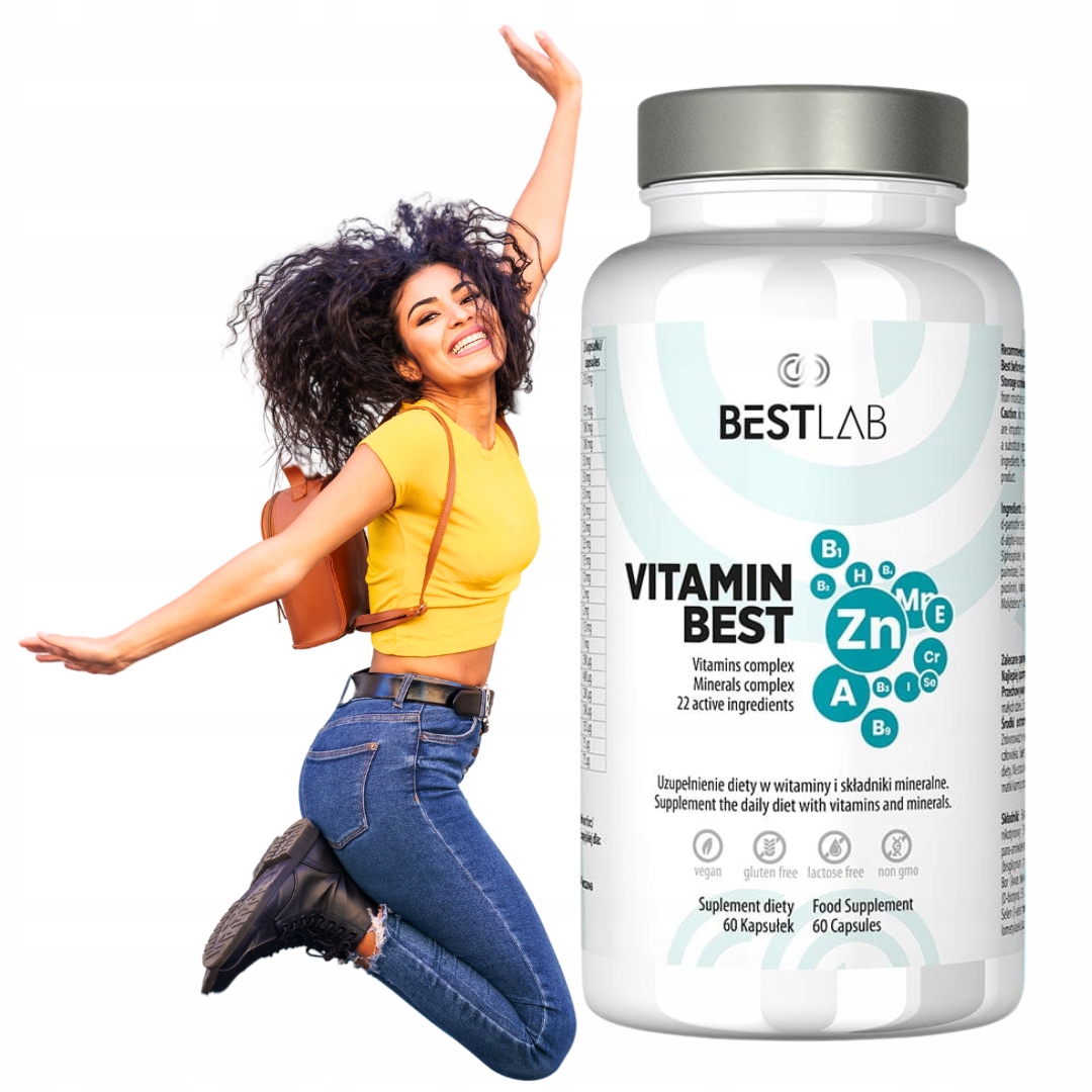 VitaMinBest 60Kaps Kompleks Witaminy Minerały Odporność BESTLAB - Best ...