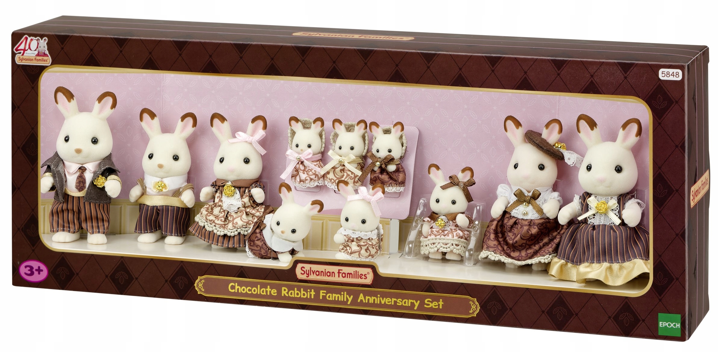 Sylvanian Families Edycja Jubileuszowa 40th Królików z Czekoladowymi ...