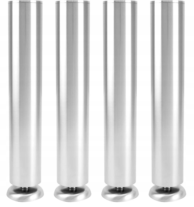 C3885 QWORK regulowane Nogi do mebli srebrne 30x5 cm/ 4szt. • Opinie ...