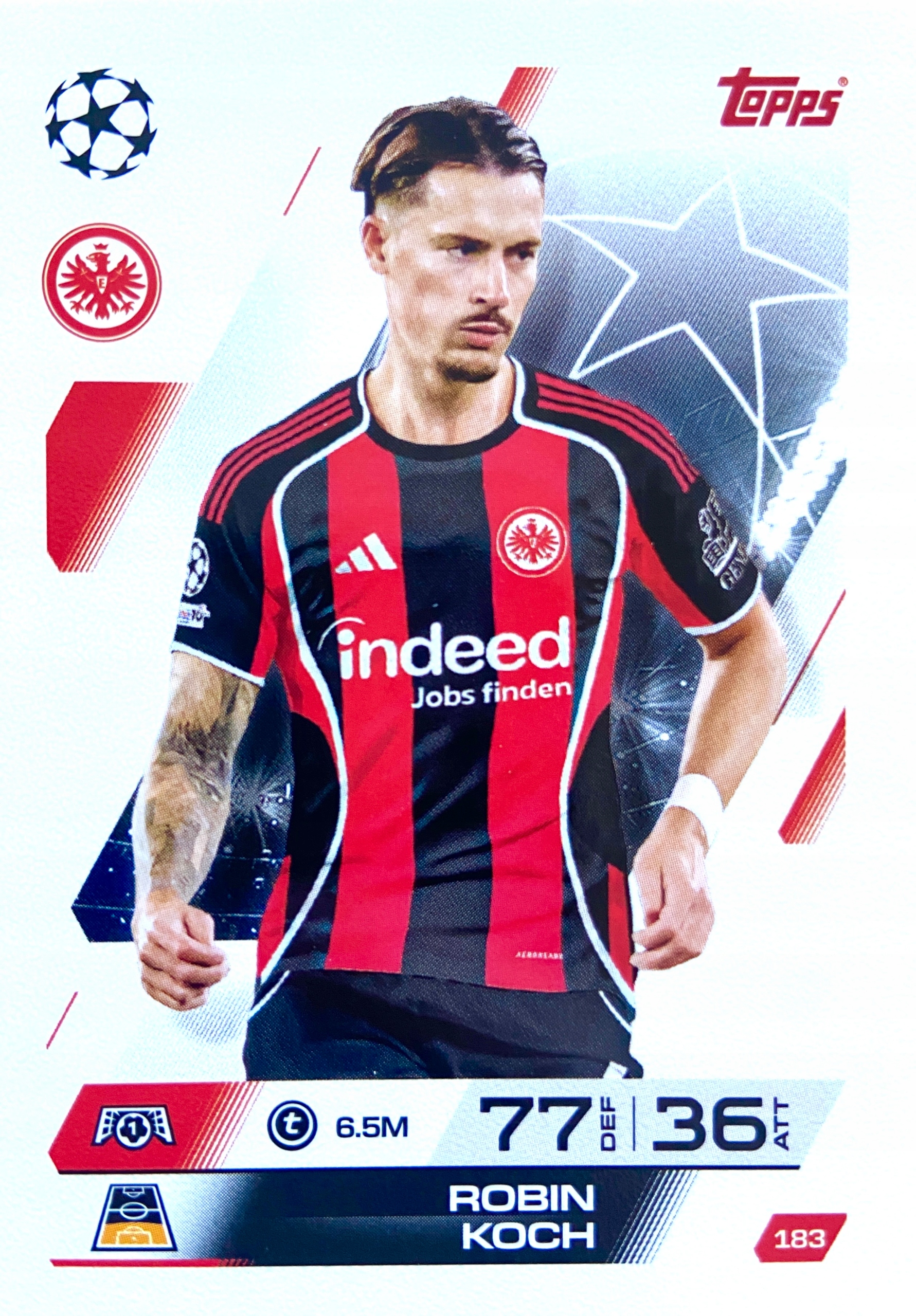 MATCH ATTAX UCL 2025/26 2026 BASE 183 ROBIN KOCH EINTRACHT FRANKFURT ...