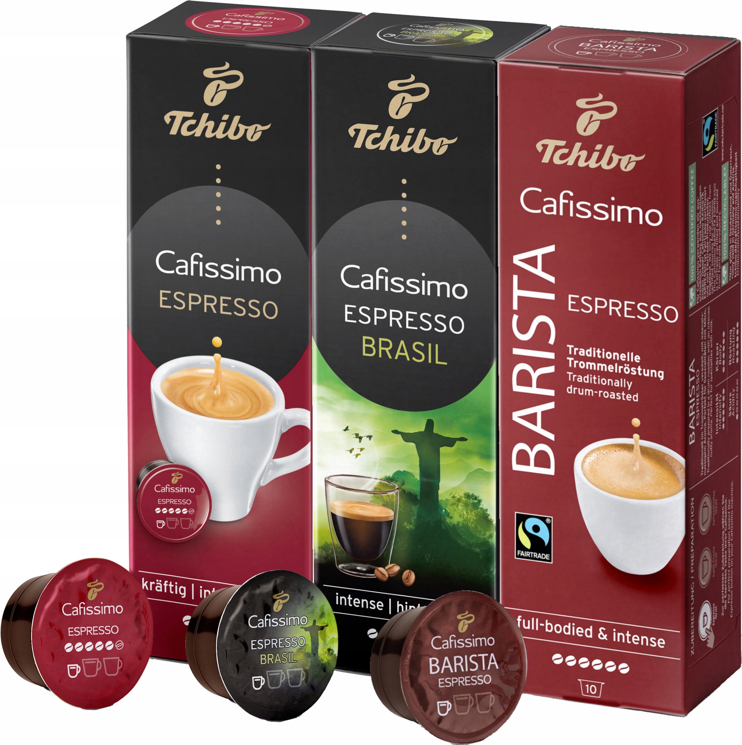 KAPSUŁKI TCHIBO CAFISSIMO ZESTAW 3x10 MIX ESPRESSO 13301531509 - Allegro.pl
