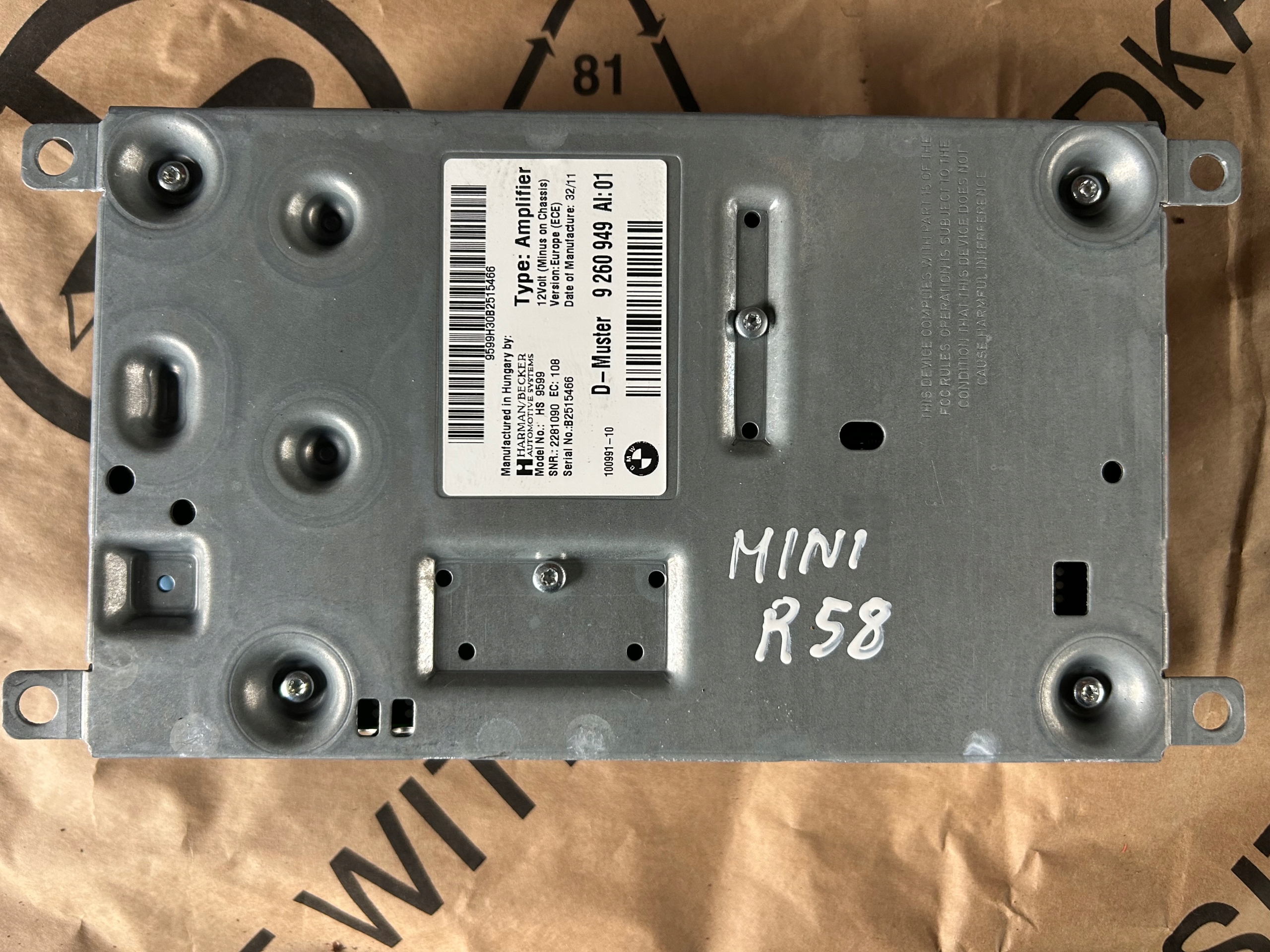 Mini Cooper S R58 Wzmacniacz Audio HARMAN CARDON • Cena, Opinie - Allegro