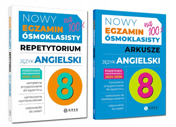 2W1 EGZAMIN ÓSMOKLASISTY JĘZYK ANGIELSKI ARKUSZE + REPETYTORIUM 2025 (17164000103) | Podręcznik ...