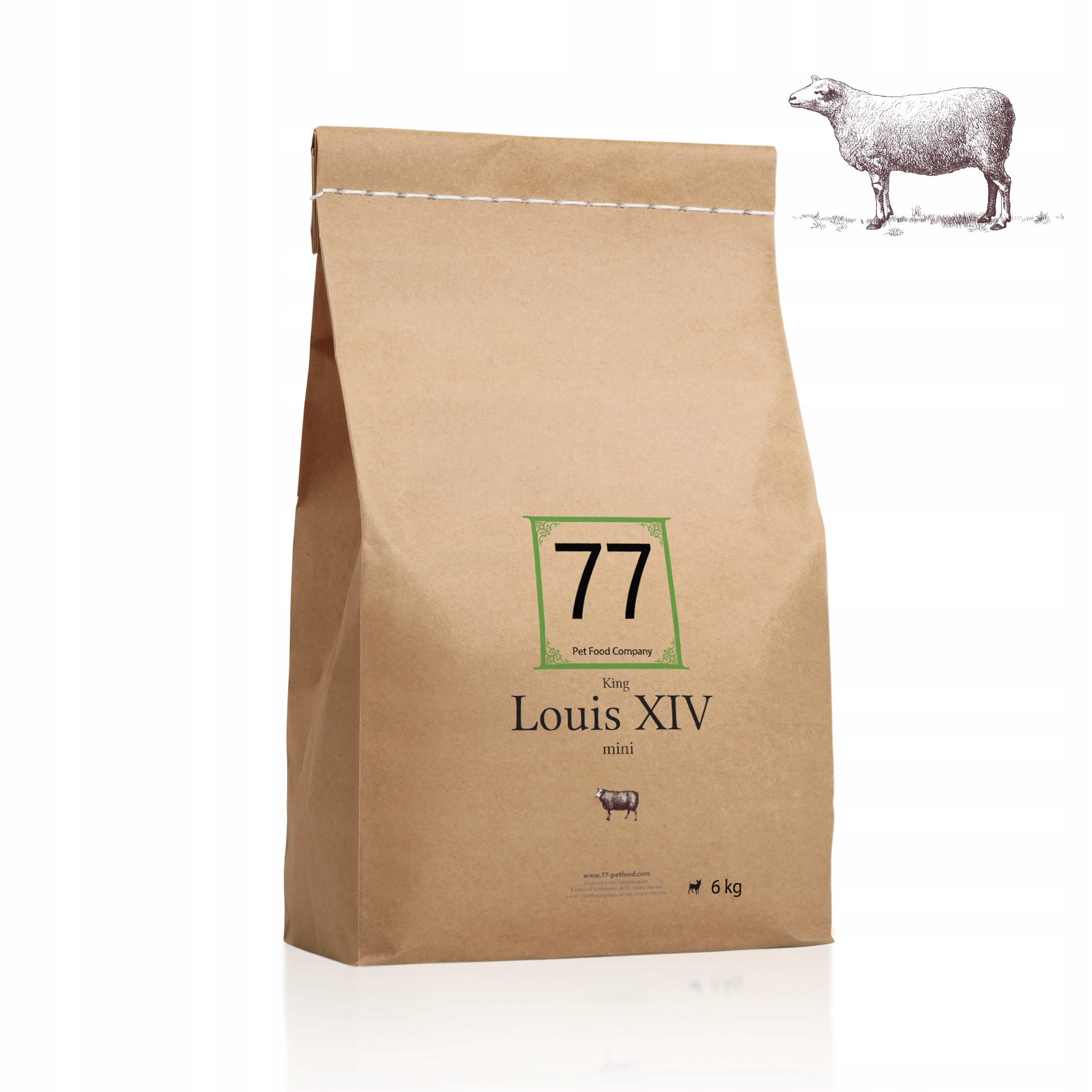 mini Louis XIV 6kg z jagnięciną 77 Petfood (5907784650122) • Cena ...