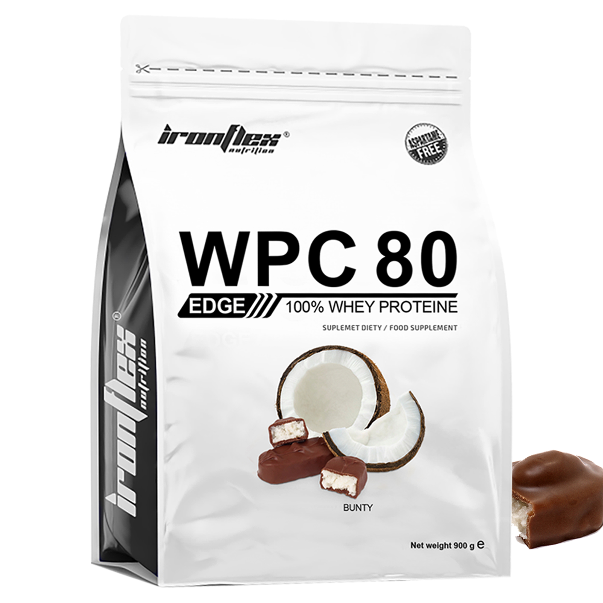 IRONFLEX WPC 80 EDGE 900g ODŻYWKA BIAŁKOWA WHEY PROTEIN BIAŁKO ...