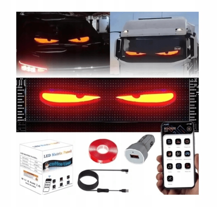 LED Mátrix Panel 59,5x12cm USB 7,5W, 1526 LED, CE minősítéssel, • Ár ...