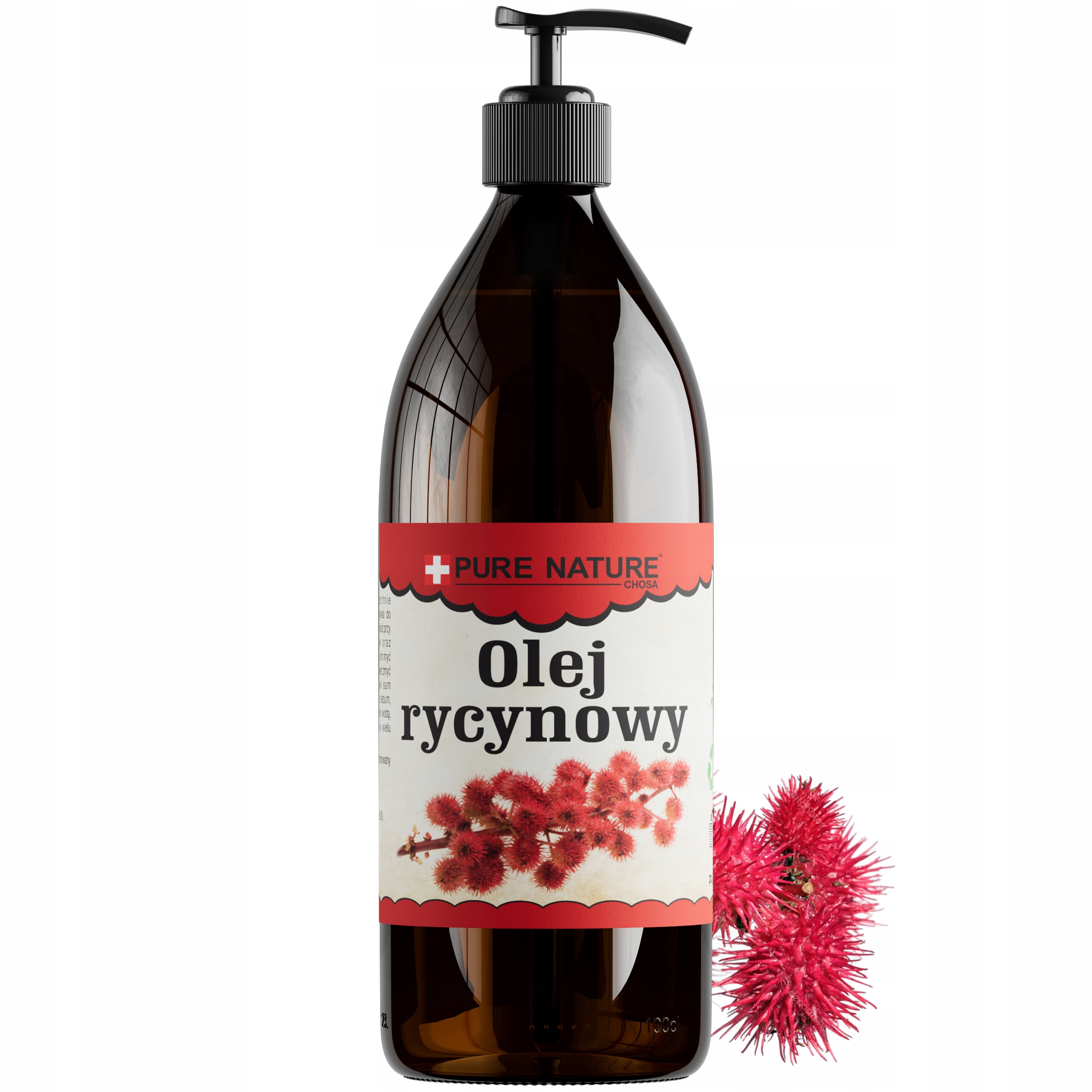 OLEJ RYCYNOWY NIERAFINOWANY TŁOCZONY NA ZIMNO NATURALNY + DOZOWNIK 1L (5901138044353) • Cena ...