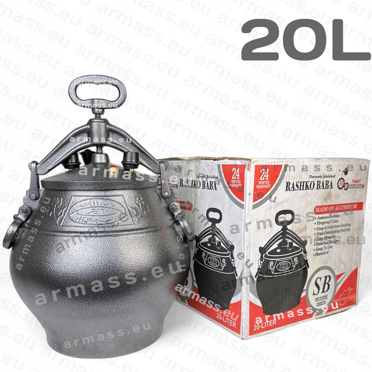 Kociołek Kazan Afgański Rashko Baba SB 20L Czarny – Szybkowar (4750711026429) • Cena, Opinie ...
