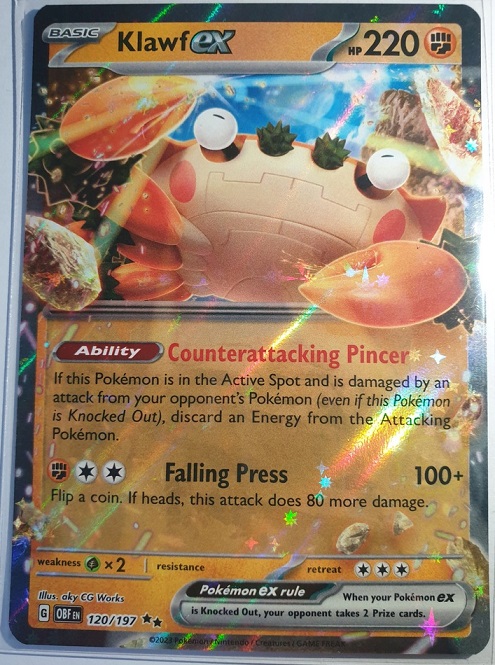 Karta Pokemon TCG Klawf EX (120/197) za 86.00CZK - Allegro