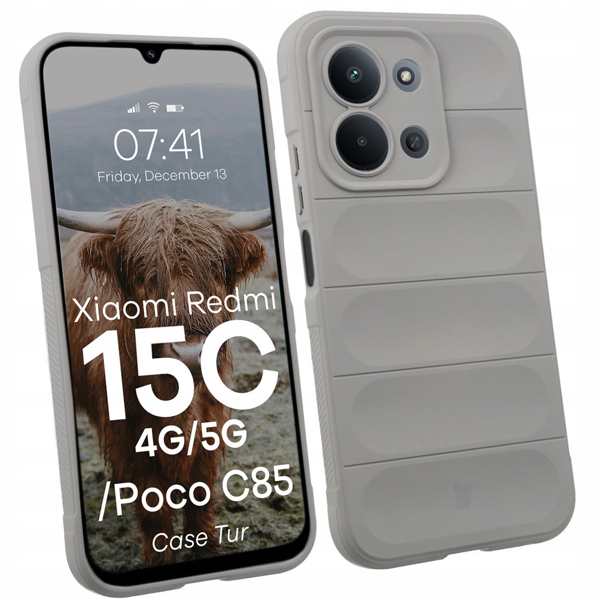 Bizon Tok Redmi 15C/POCO C85 4G-hez, megerősített hátlap , cover za ...
