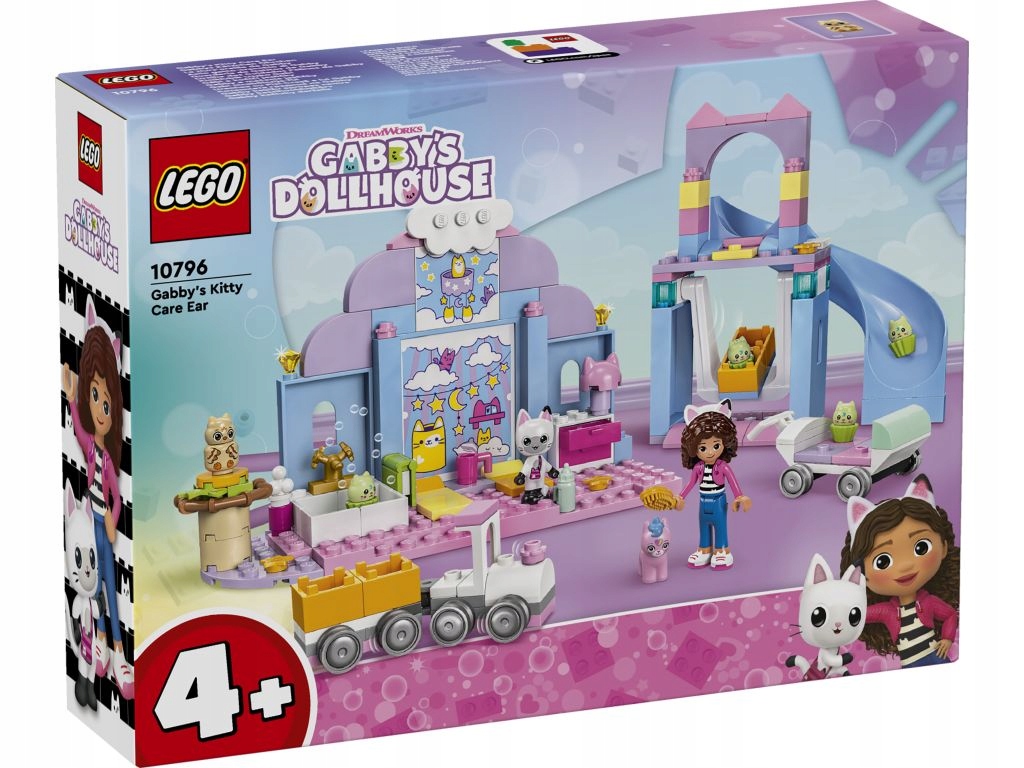 LEGO KOCI DOMEK GABI 4+ KICIKLUBIK USZKO GABI 10796 (5702017582498 ...
