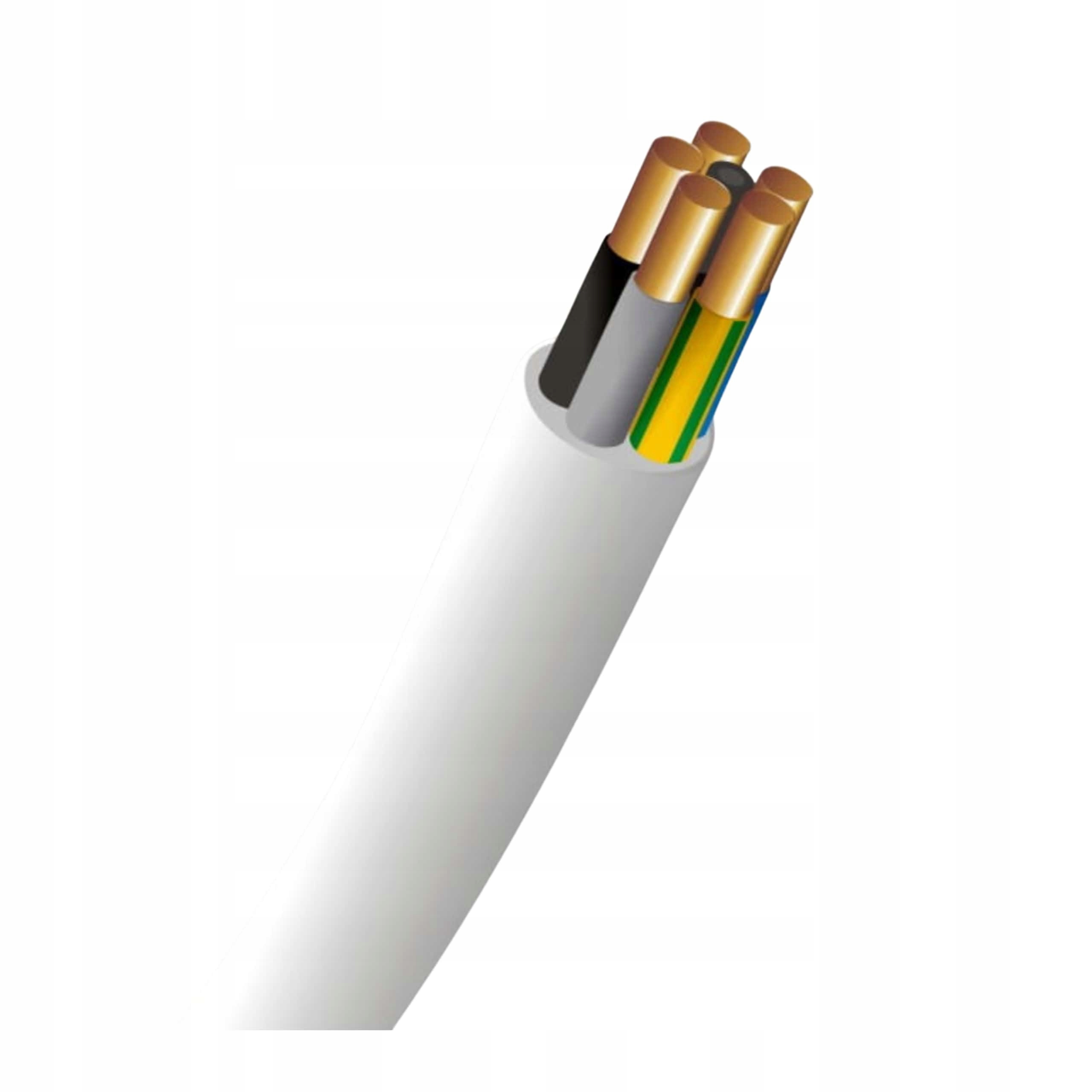 PRZEWÓD OKRĄGŁY KABEL YDY 5x6 450/750V 1m (5904474832264) • Cena ...