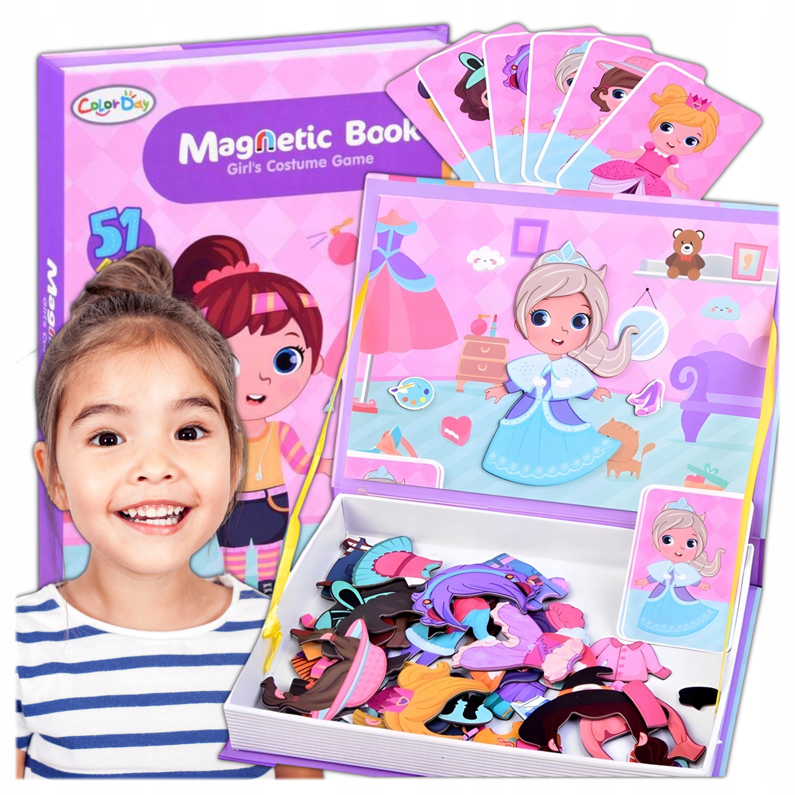 Układanka Magnetyczna Tablica Magnetyczna Puzzle Książka Strojenie ...