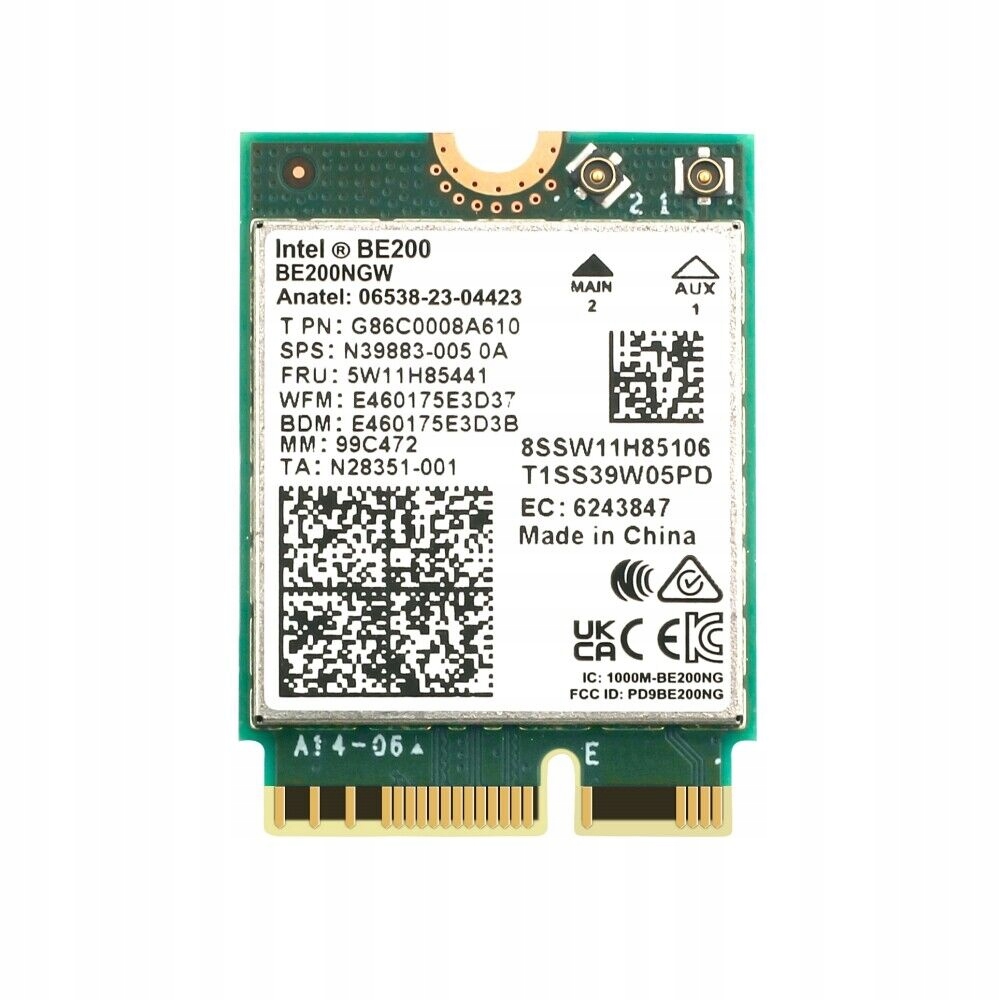 BE200.NGWG INTEL WI-FI 7 BE200 2230 2x2 BE+BT vPro INTEL BE200.NGWG ... BE200.NGWG INTEL WI-FI 7 BE200 2230 2x2 BE+BT vPro INTEL BE200.NGWG ...